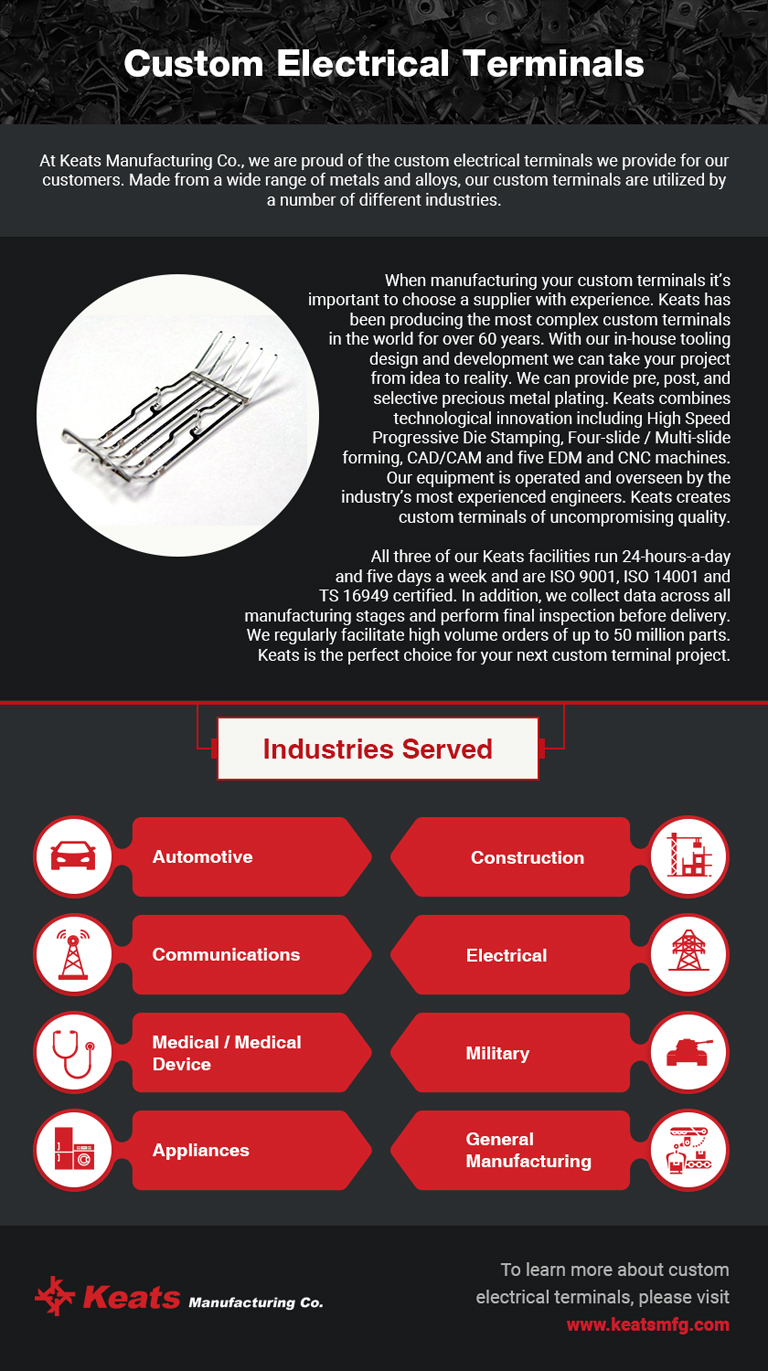Custom Electrical Terminals - Keats Manufacturing Co.